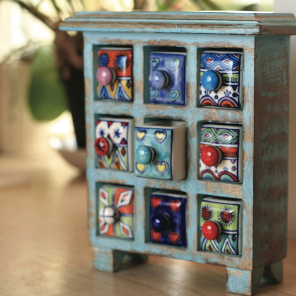 Mini Chest Ceramic Drawers - Ethniciti